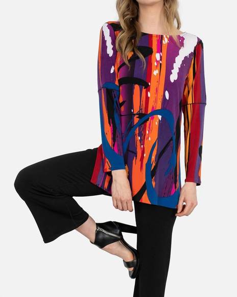 eva varro | Tops | New Eva Varro Slit Sleeve Tunic With Cuff In ...